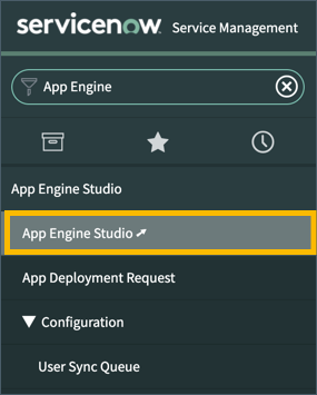 Opening App Engine Studio | ServiceNow Developers