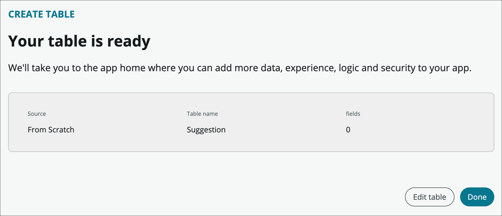 Creating a Table | ServiceNow Developers