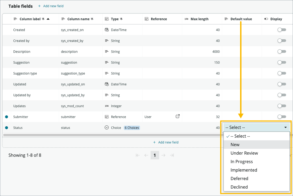Adding Fields To A Table ServiceNow Developers