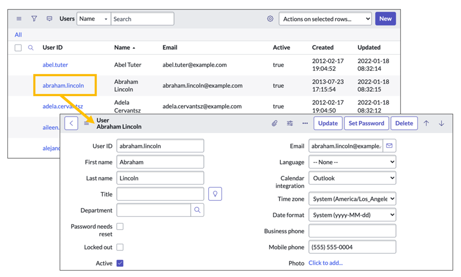 Users and Groups | ServiceNow Developers