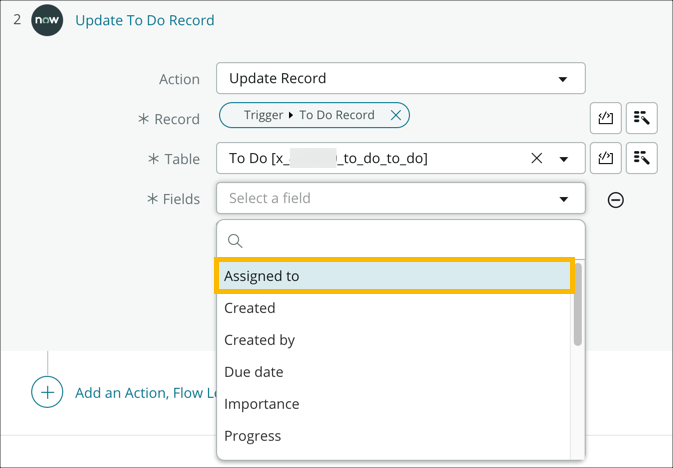 Exercise: Add Actions | ServiceNow Developers