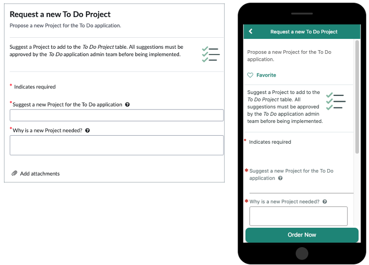 Exercise: Submit the Catalog Item | ServiceNow Developers