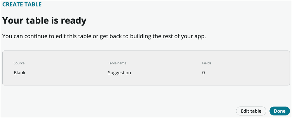 Creating a Table | ServiceNow Developers