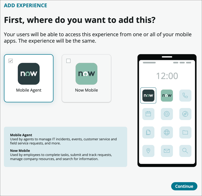 Creating a Mobile Experience | ServiceNow Developers