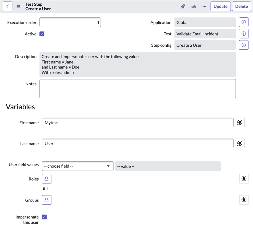 ATF Variables | ServiceNow Developers