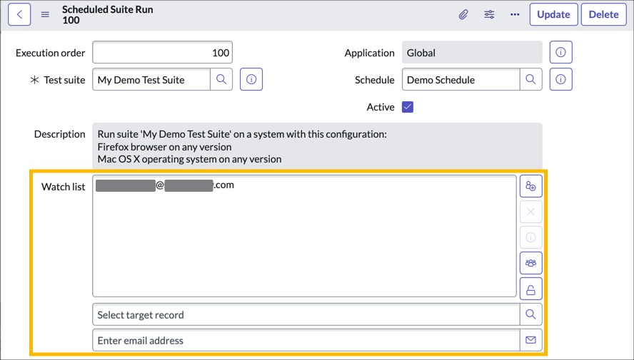 Scheduled Test Notifications | ServiceNow Developers