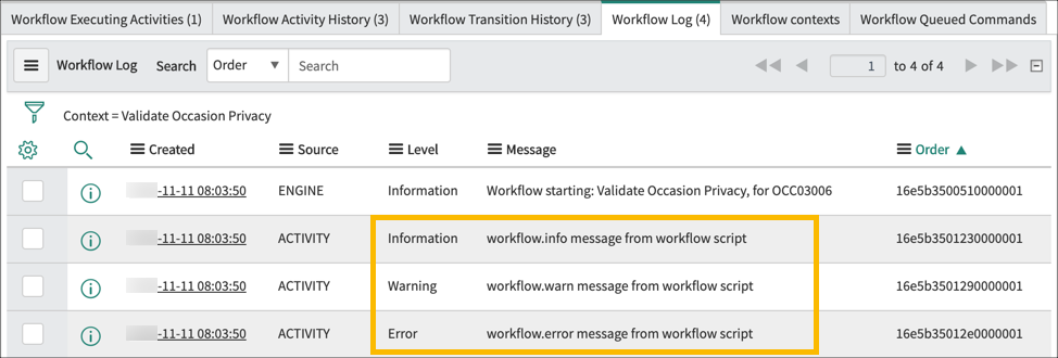 Workflow Logging | ServiceNow Developers