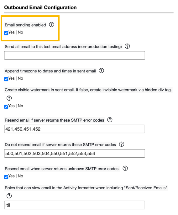 Outbound Email Configuration | ServiceNow Developers