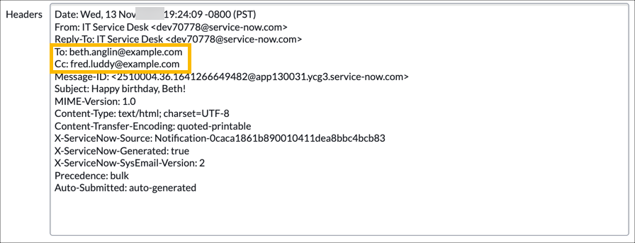 Notification Email Scripts | ServiceNow Developers