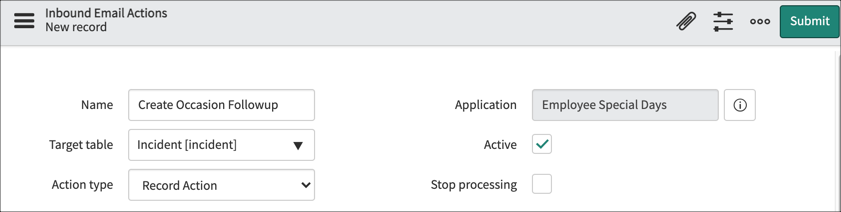 Creating Inbound Email Actions | ServiceNow Developers