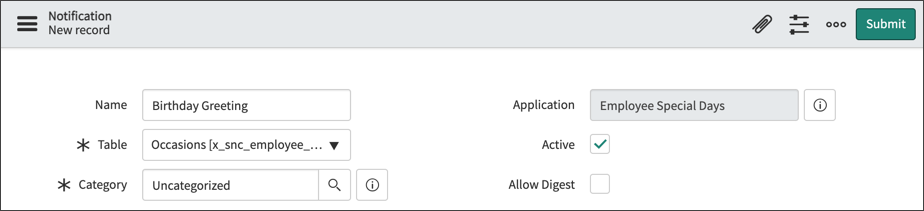 Creating Notifications | ServiceNow Developers