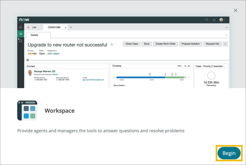 Creating a Workspace | ServiceNow Developers