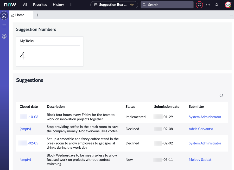 Using a Workspace | ServiceNow Developers