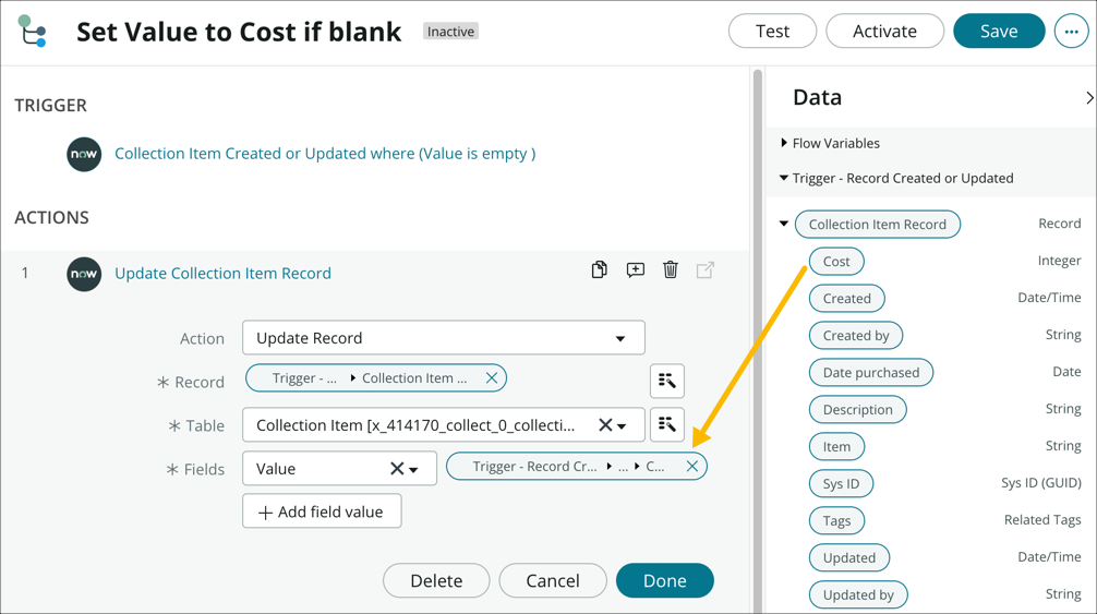 Exercise: Create and Configure a Flow | ServiceNow Developers
