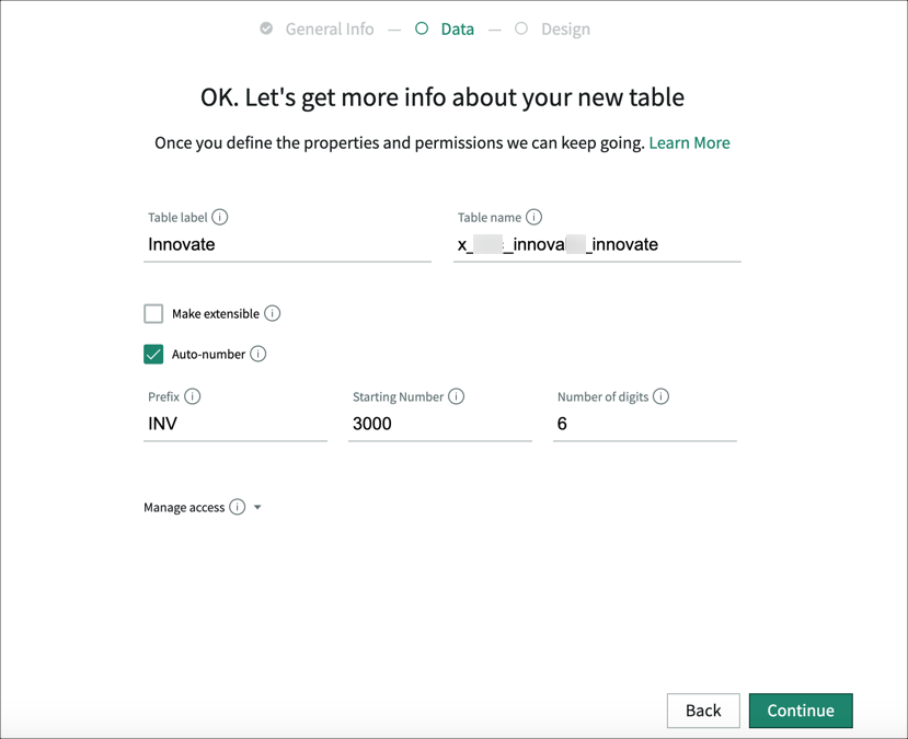 Exercise: Add a Table to the Innovate Application | ServiceNow Developers