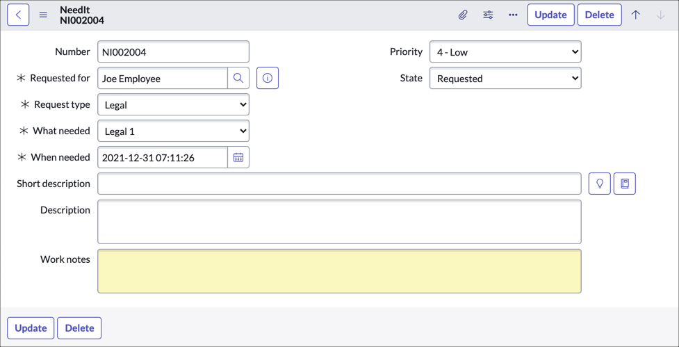 Exercise: Working with Fields | ServiceNow Developers