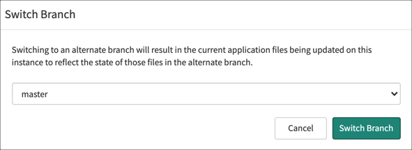 Switching Branches | ServiceNow Developers