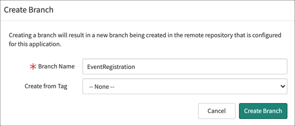 Creating Branches | ServiceNow Developers