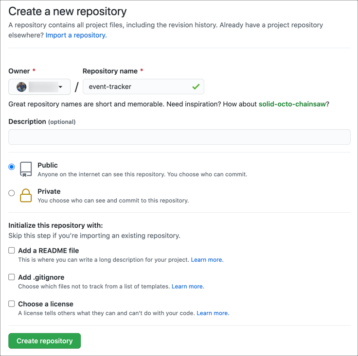 Creating a Repository in GitHub | ServiceNow Developers