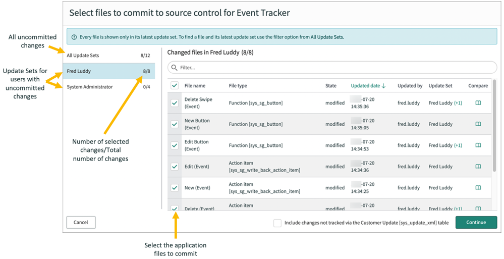 Committing Changes | ServiceNow Developers