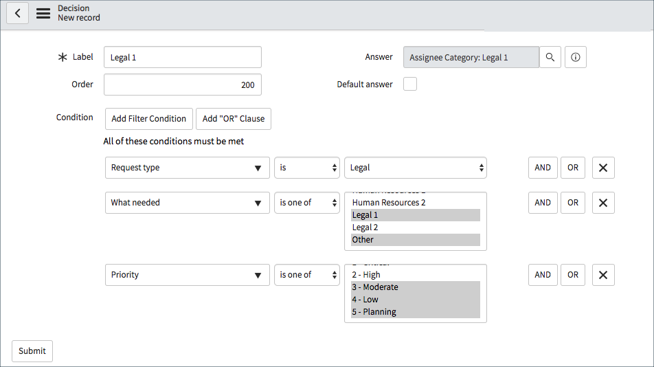 Exercise: Make a Decision | ServiceNow Developers