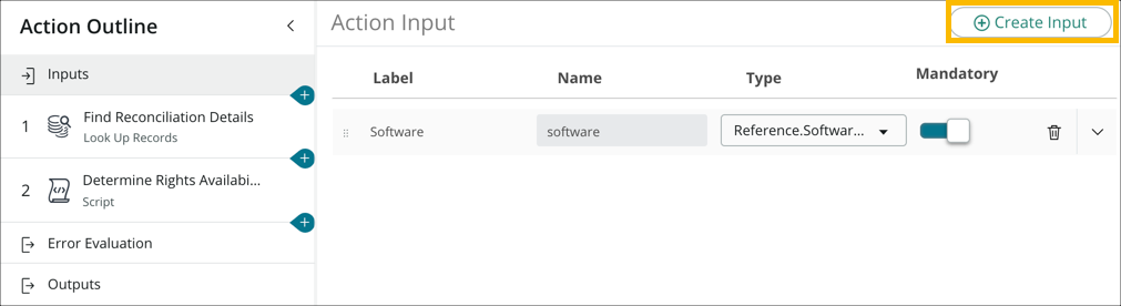 Adding Action Inputs | ServiceNow Developers
