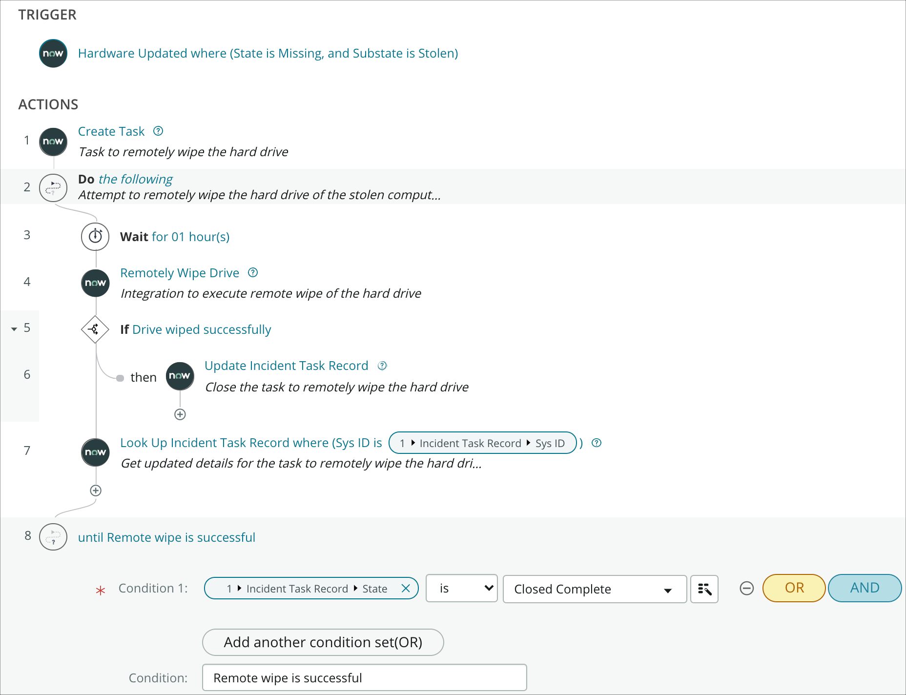 Adding Do the Following Until Branches | ServiceNow Developers