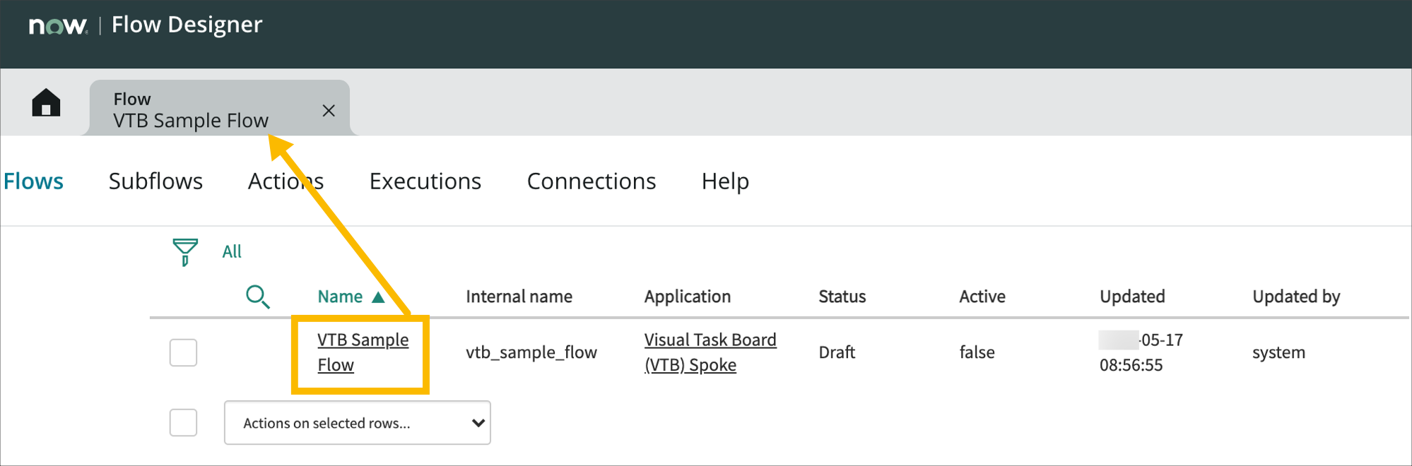 Opening Flows | ServiceNow Developers