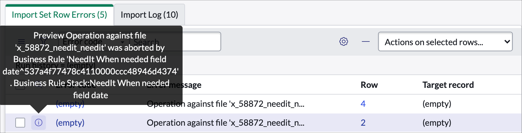 Exercise: Import Historic NeedIt Data | ServiceNow Developers