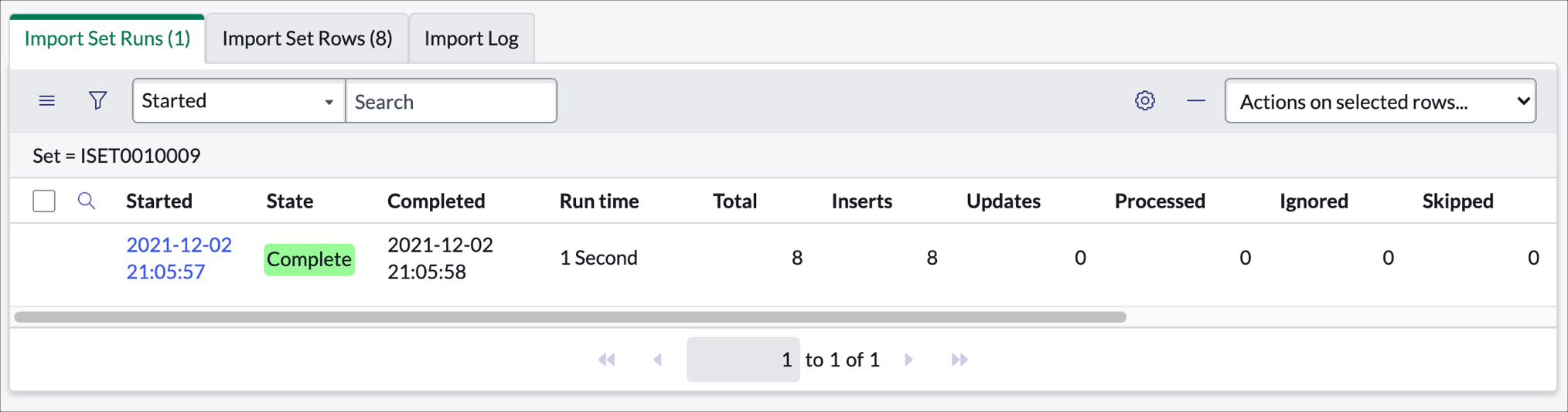 Verify the Data Integrity | ServiceNow Developers