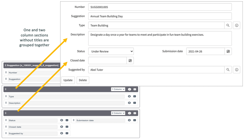 Creating and Deleting Form Sections | ServiceNow Developers