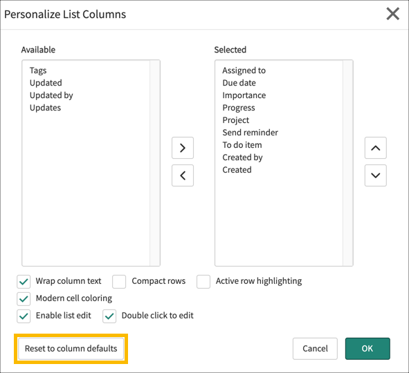 Exercise: Configure List Layouts | ServiceNow Developers