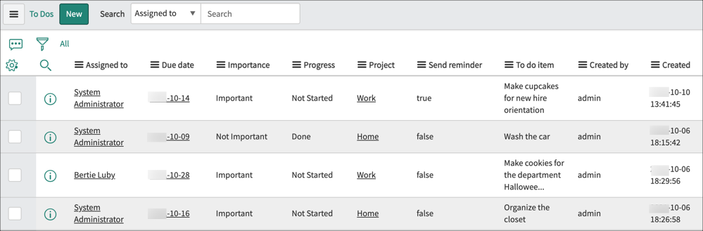 Exercise: Configure List Layouts | ServiceNow Developers