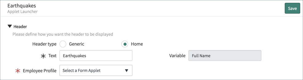Creating Applet Launchers | ServiceNow Developers