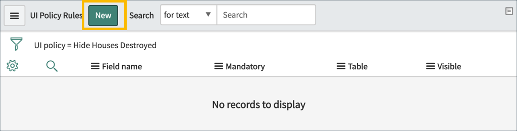 Screen UI Policy Rules | ServiceNow Developers