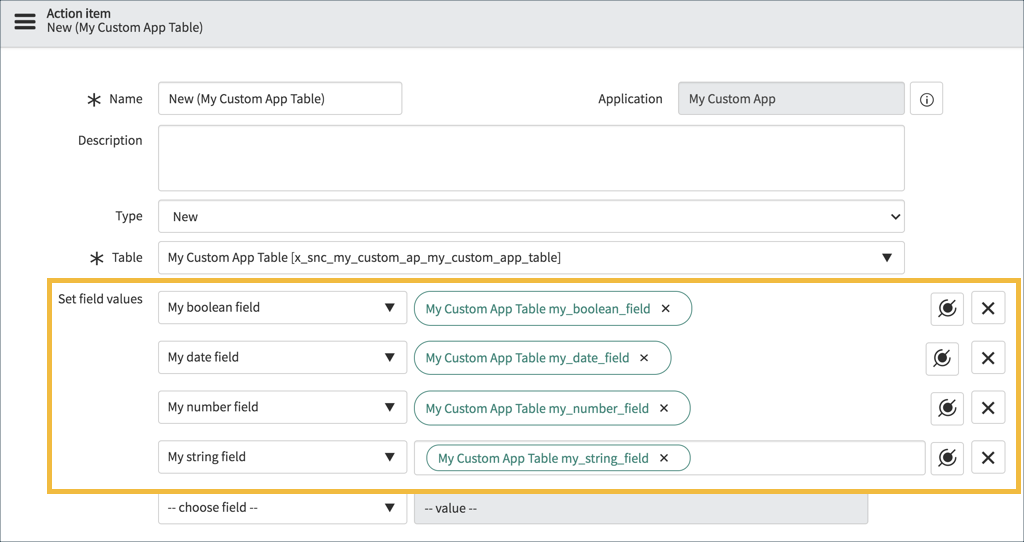 Updating Action Items | ServiceNow Developers
