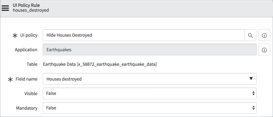 Screen UI Policy Rules | ServiceNow Developers