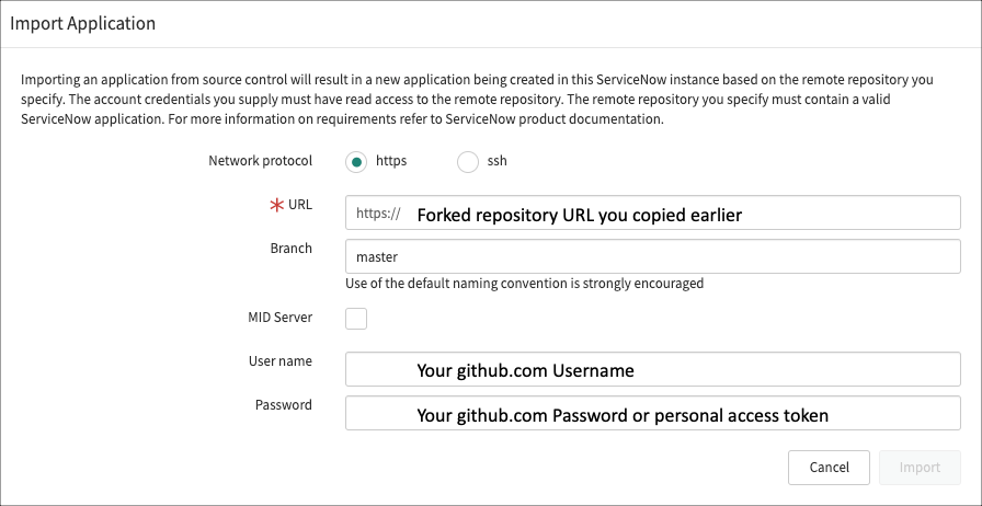 Exercise: Fork Repository and Import Application for the Data Visualization Module | ServiceNow ...