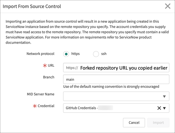 Exercise: Fork Repository and Import Application for the Data Visualization Module | ServiceNow ...