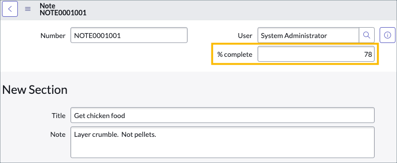 Percent Complete | ServiceNow Developers