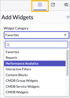 Adding Performance Analytics Dashboard Widgets | ServiceNow Developers