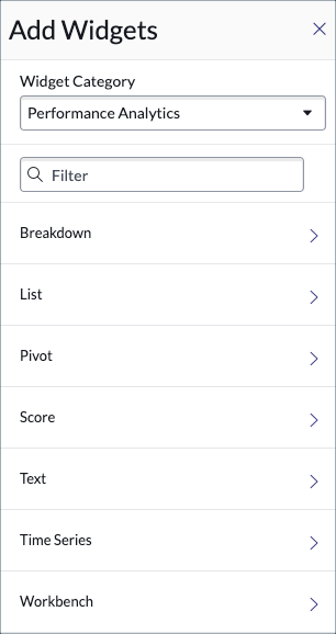 Adding Performance Analytics Dashboard Widgets | ServiceNow Developers