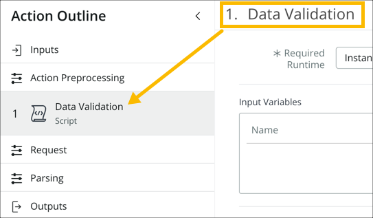 Exercise: Action Preprocessing | ServiceNow Developers