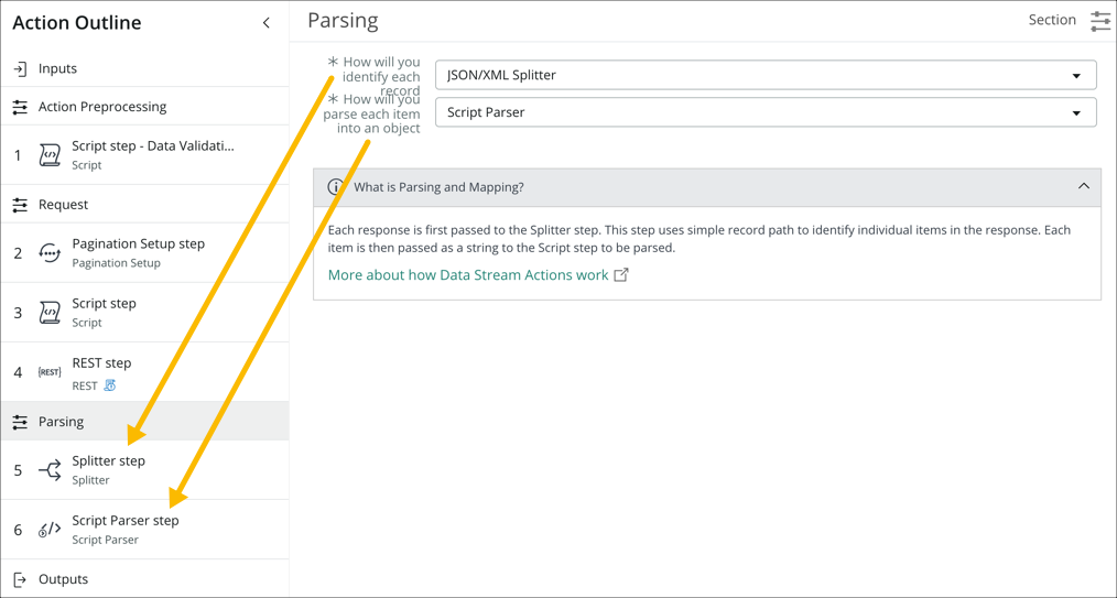 Parsing Section | ServiceNow Developers