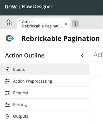 Data Stream Action Sections | ServiceNow Developers