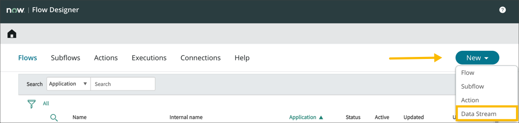 Creating Data Stream Actions | ServiceNow Developers