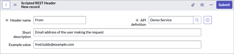 Request Headers and Query Parameters | ServiceNow Developers