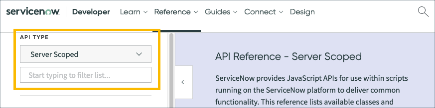 Server-side APIs | ServiceNow Developers