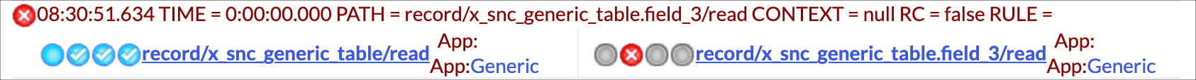 Debugging Access Controls - Content Page | ServiceNow Developers