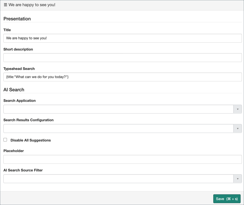 What are Widget Options? | ServiceNow Developers